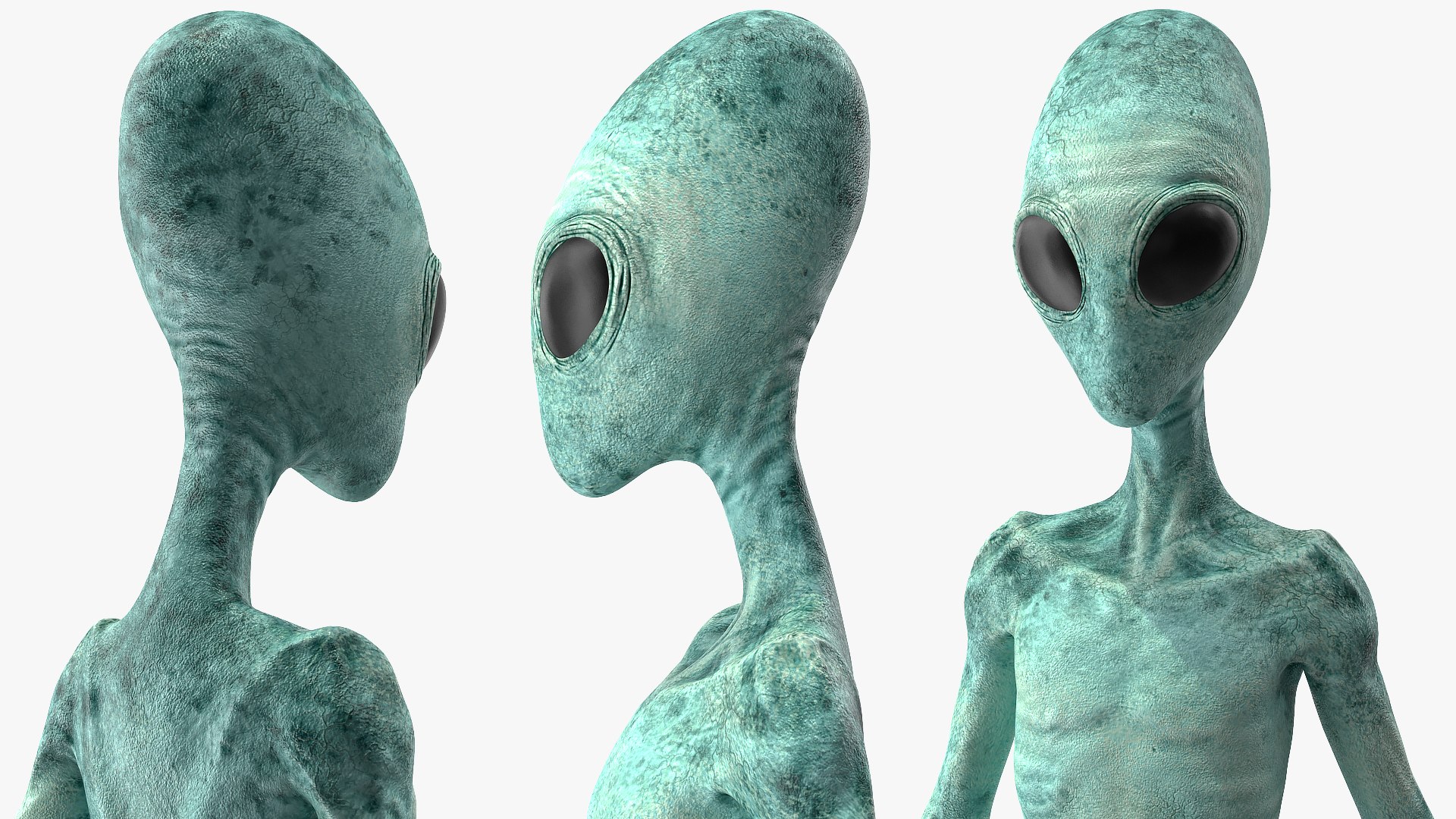 Extraterrestrial alien walking pose 3D model - TurboSquid 1631930