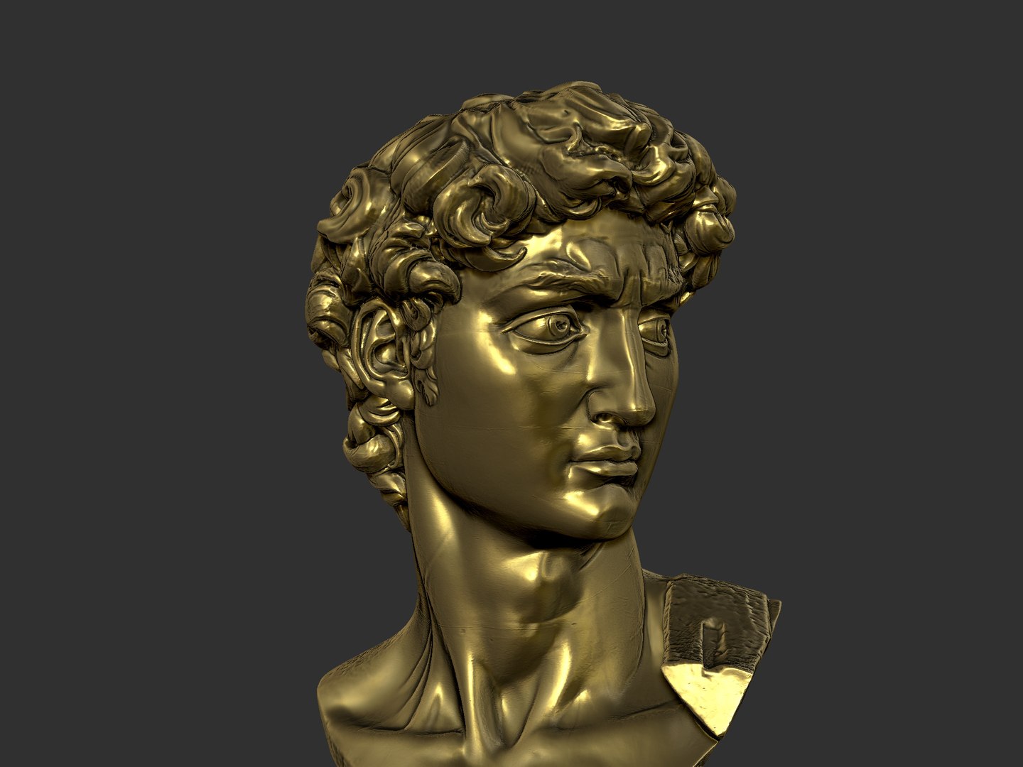 3D David Sculpture By Michelangelo 2 - TurboSquid 2239144