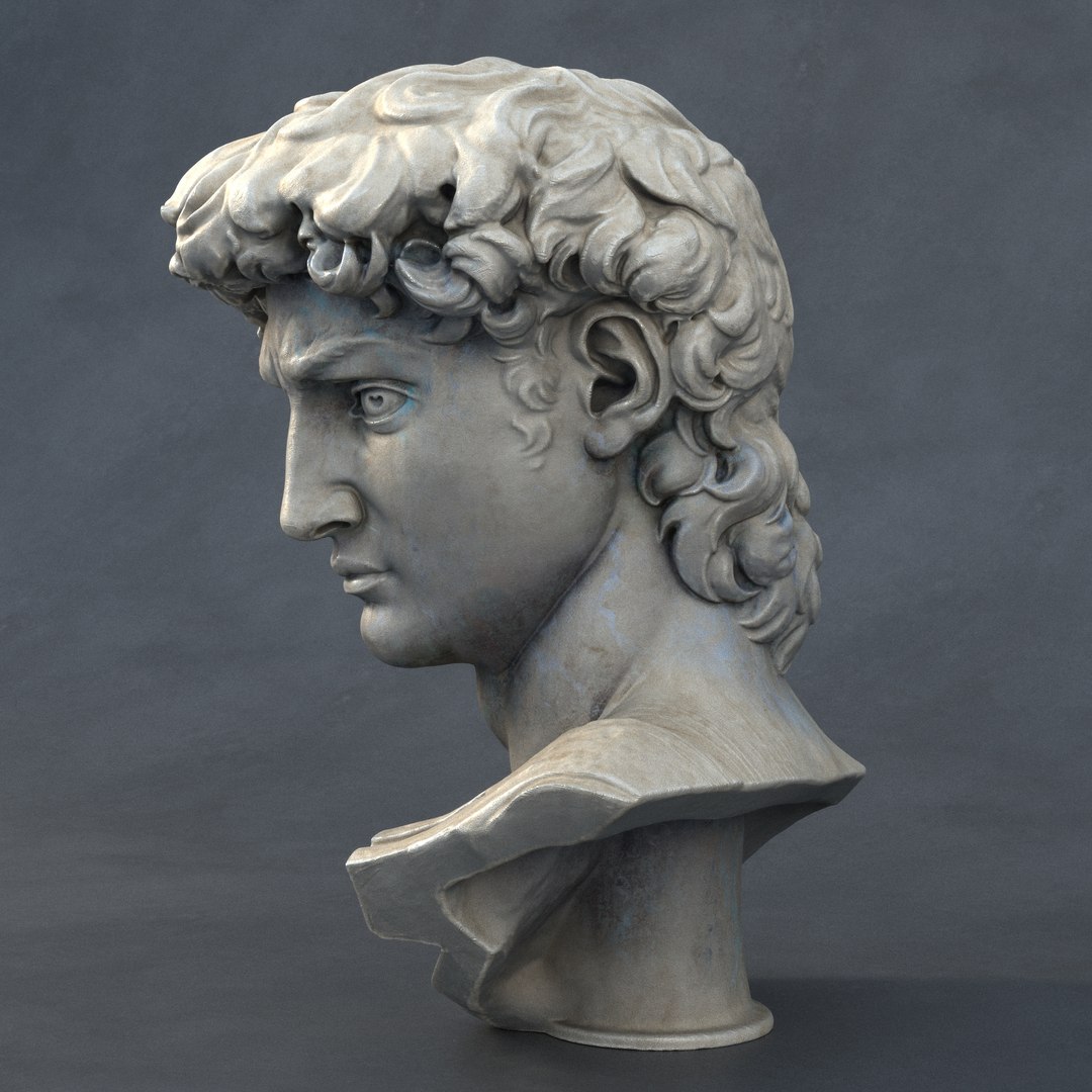 3D David Sculpture By Michelangelo 2 - TurboSquid 2239144
