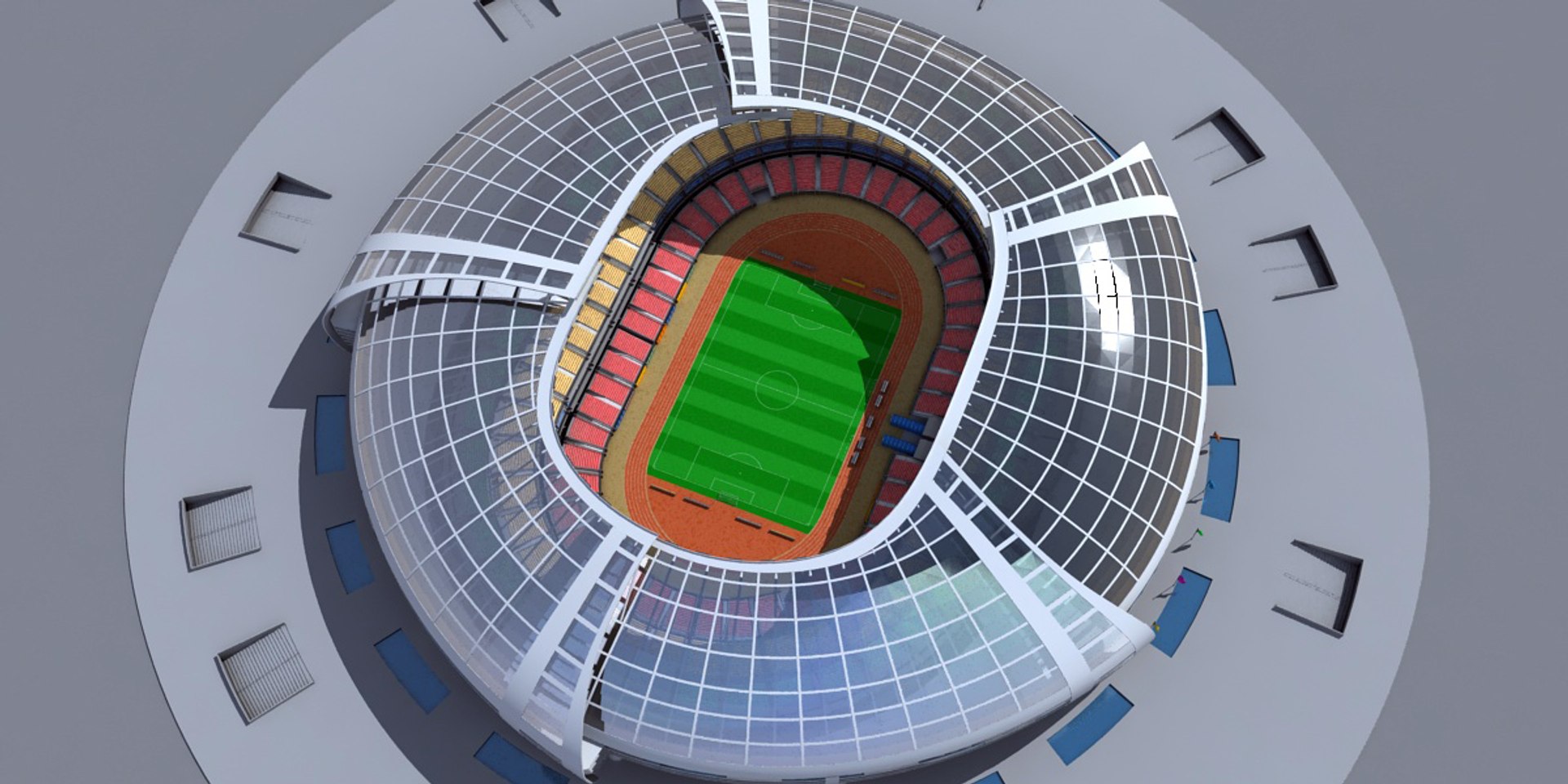 3D Modern Olympic Stadium Model - TurboSquid 1270361
