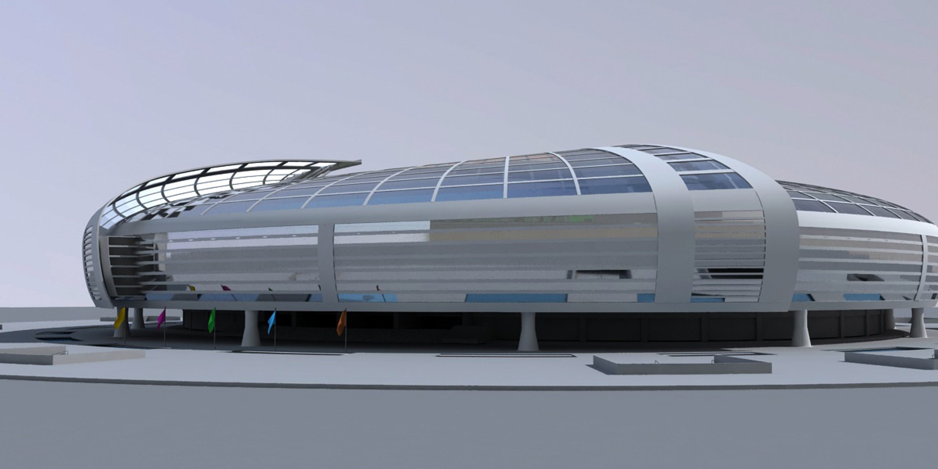 3D Modern Olympic Stadium Model - TurboSquid 1270361