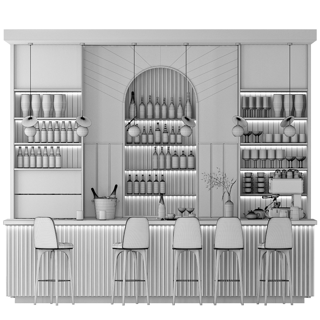 3D Bar Counter - TurboSquid 1810443