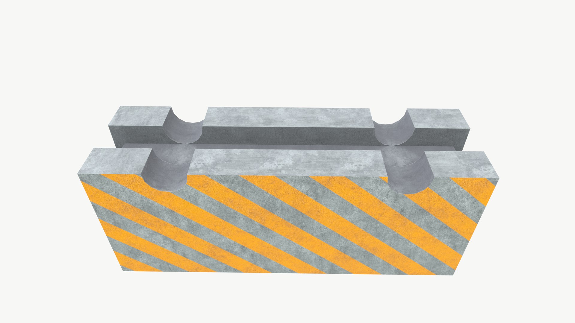 3D Concrete Block Model - TurboSquid 2417362