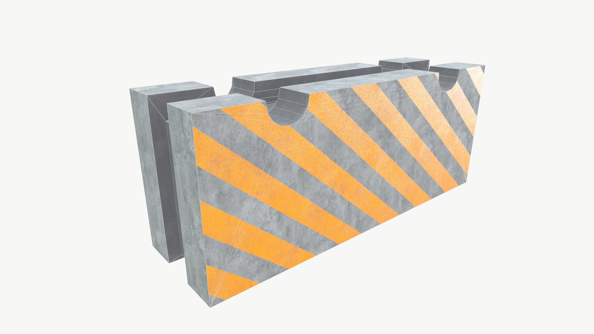 3D Concrete Block Model - TurboSquid 2417362