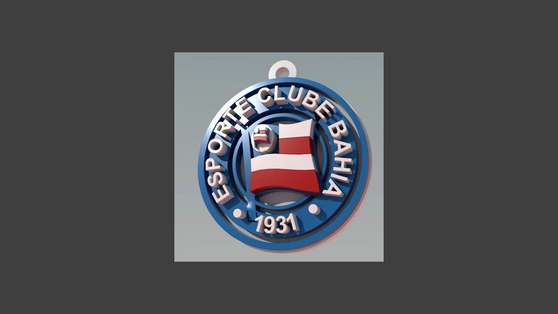 3D Model Bahia Logo Printable And Renderable Logo Shields Keychan ...