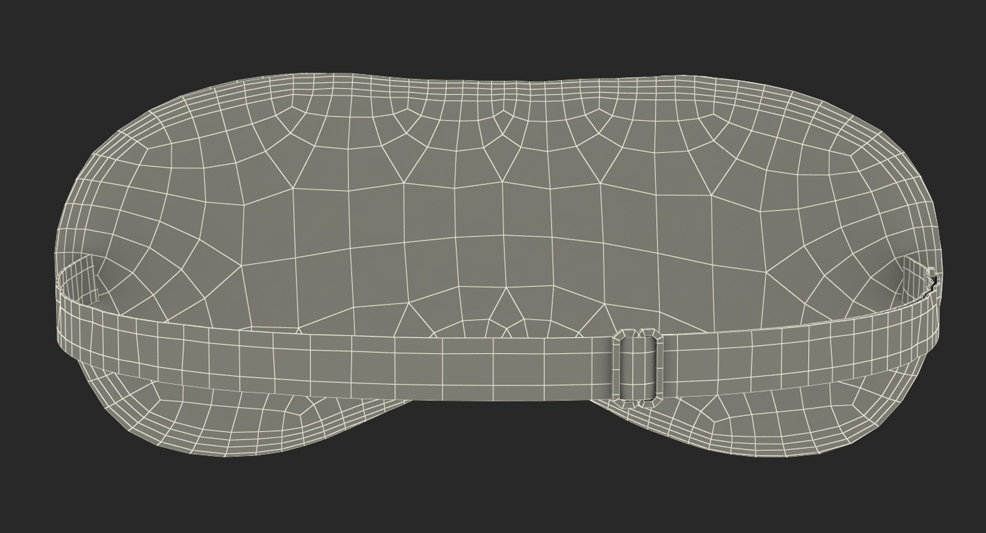 Black sleeping mask 3D - TurboSquid 1395877