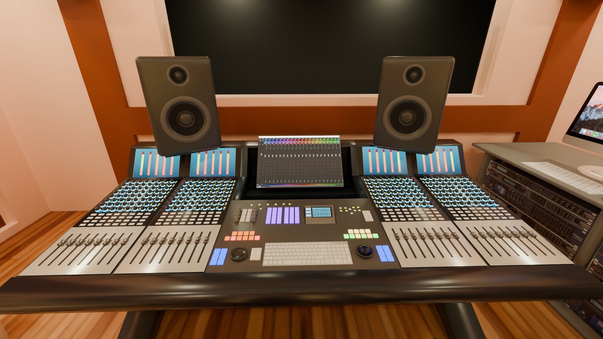 3D Recording Studio - Low Poly - Game Ready - PBR - TurboSquid 2241345