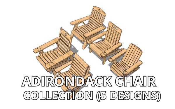 ADIRONDACK CHAIR COLLECTION3D模型 - TurboSquid 2051440