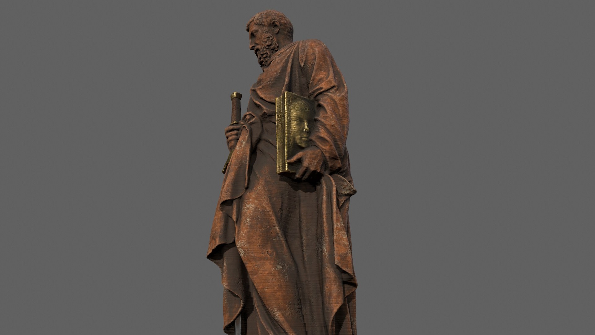 Old Man Statue 3D Model - TurboSquid 1987671