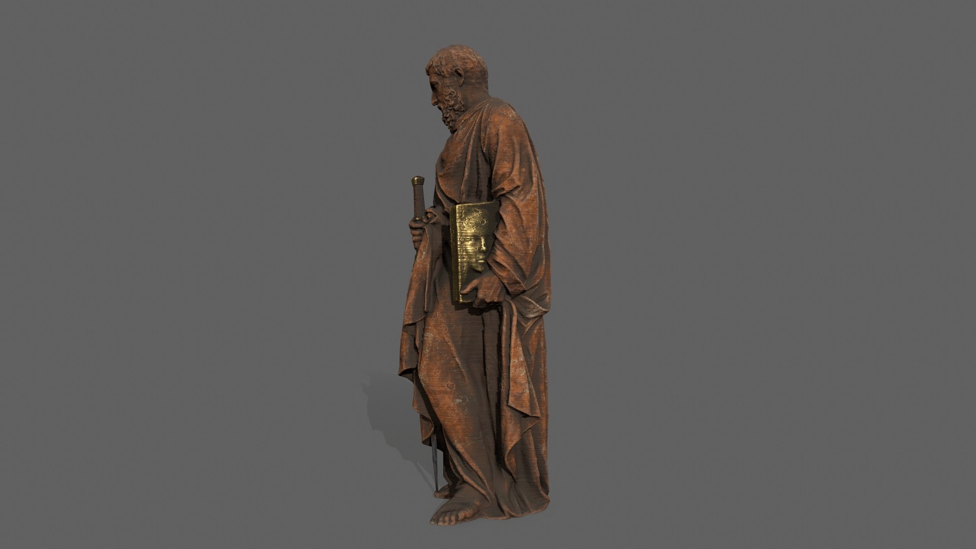 Old Man Statue 3D Model - TurboSquid 1987671