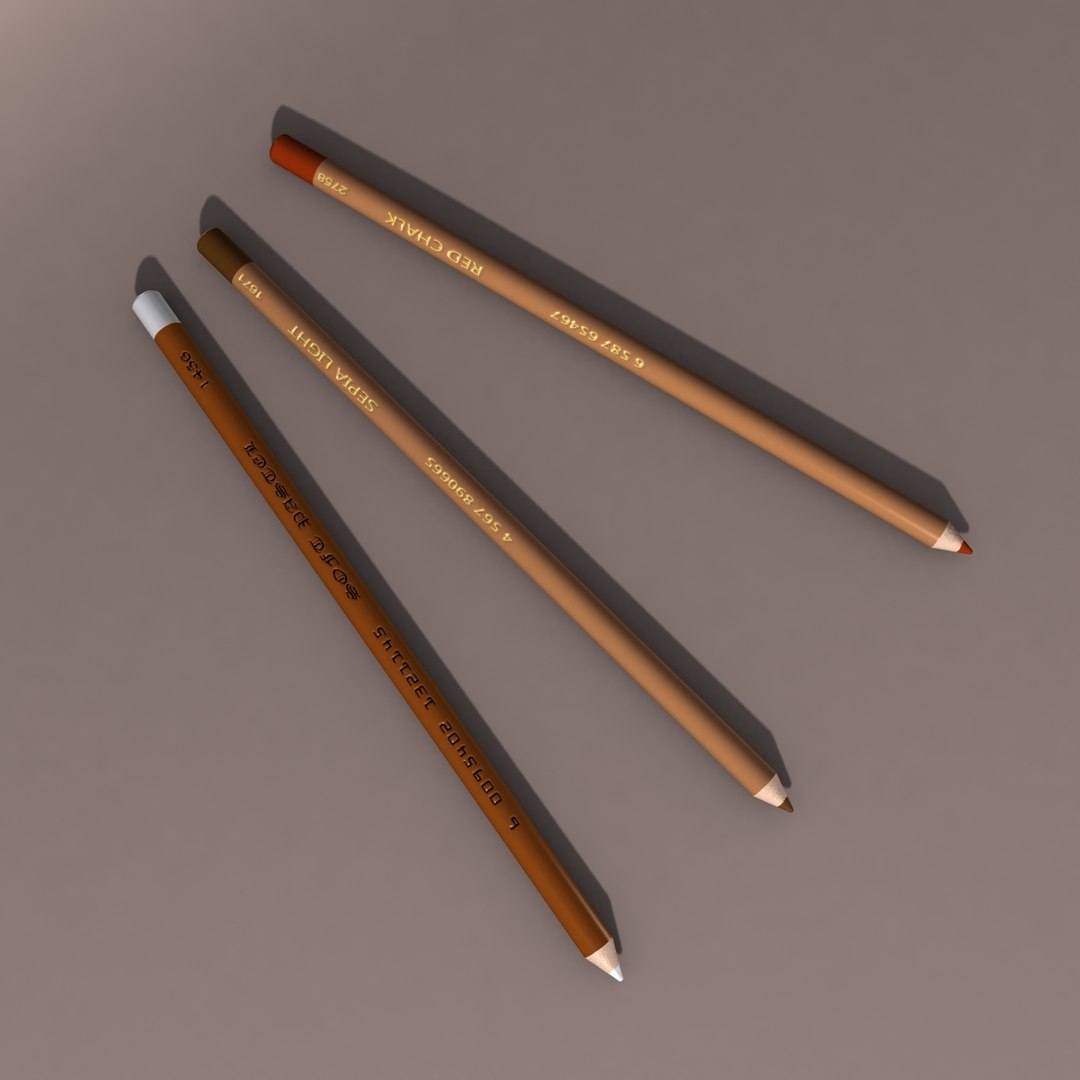 Drawing Pencils 3D - TurboSquid 1200684