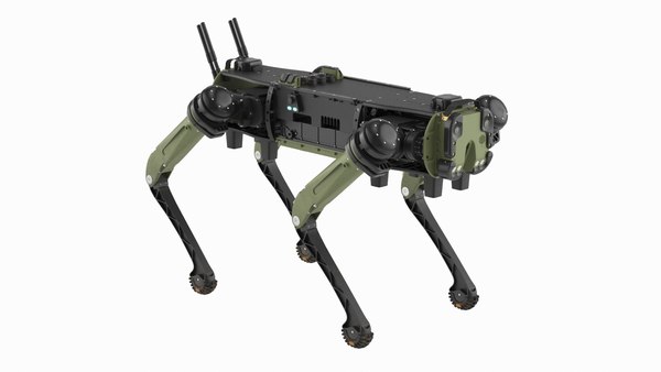 Ghost Robotics Robotic Vehicle Vision60 Czarno-zielony Model 3D ...