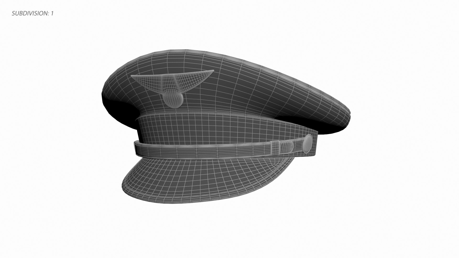 3D Airline Pilot Cap - TurboSquid 2249451
