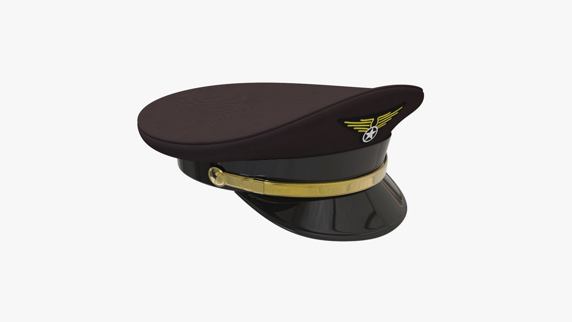 3D Airline Pilot Cap - TurboSquid 2249451
