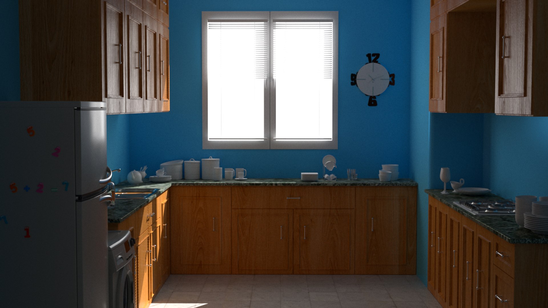 Kitchen Scene 3D Model - TurboSquid 1153225