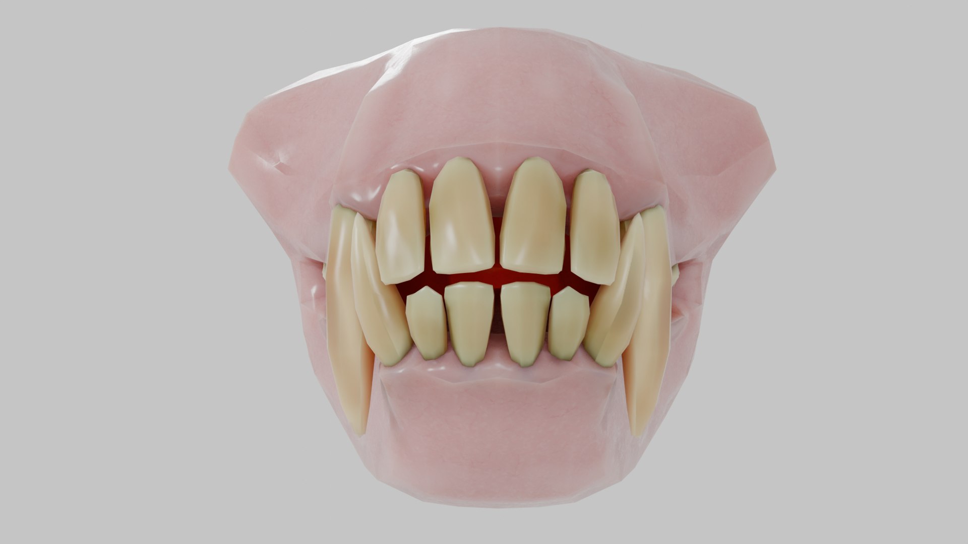 3D Model Monkey Macaque Teeth - TurboSquid 2436366