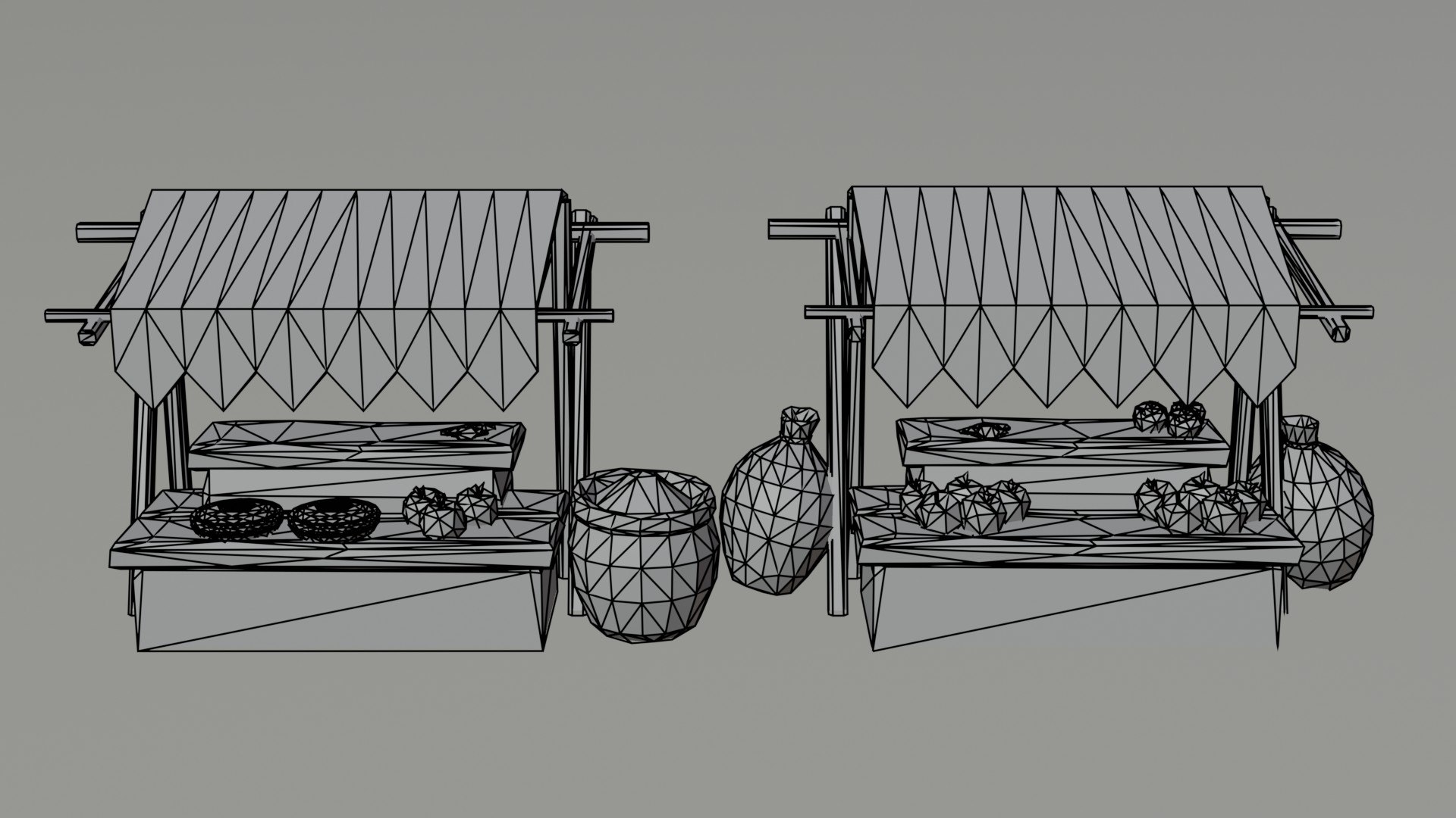 3D Low-poly Cartoon Fantasy Market Polygonal - TurboSquid 1995349