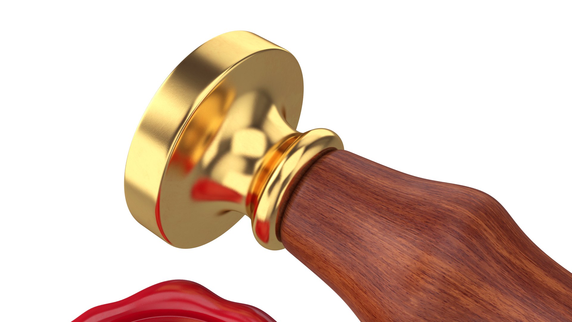 3D Wax Stamp Seal Model - TurboSquid 1615887