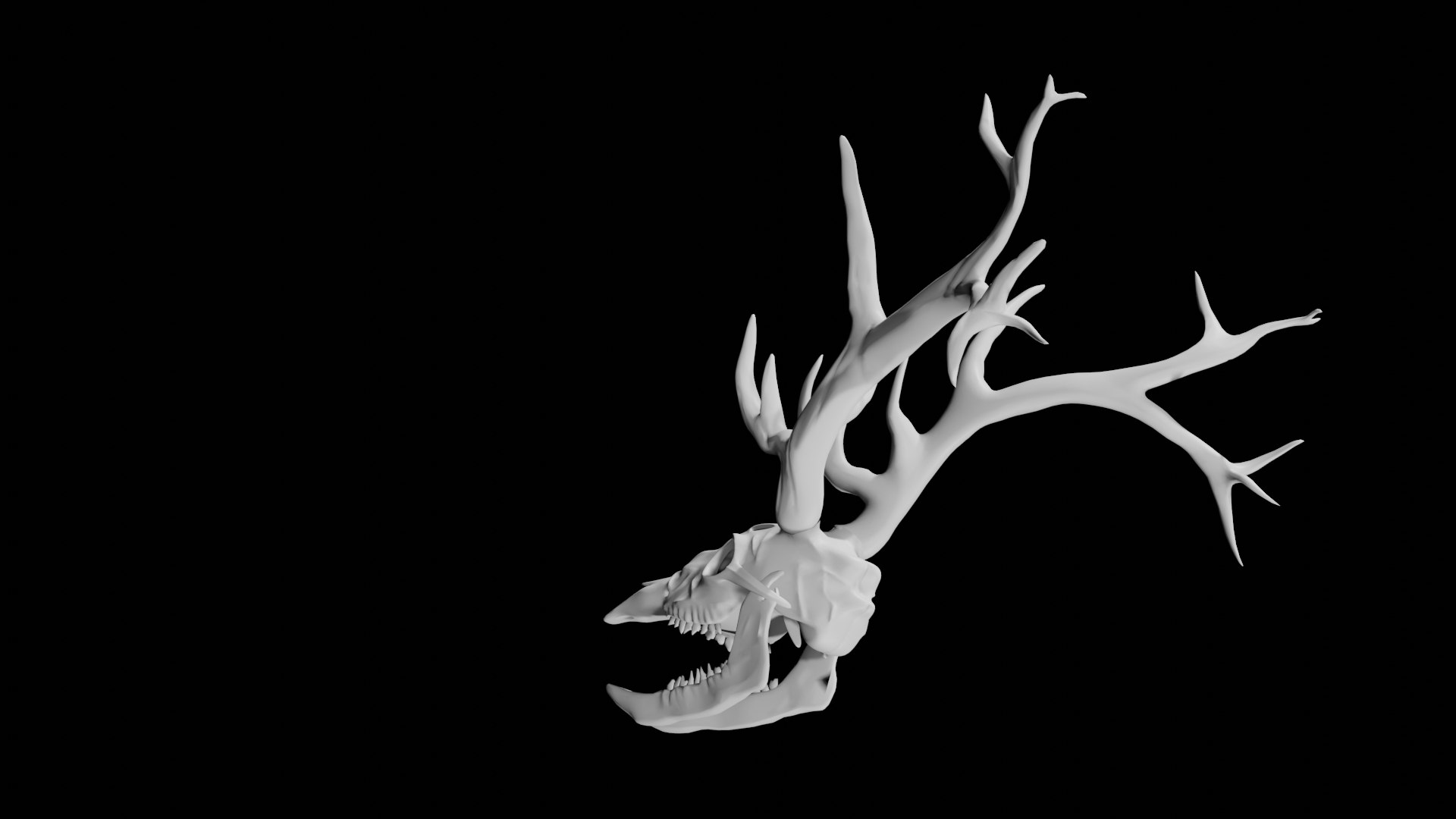 3D Deer Skull Model - TurboSquid 1856391