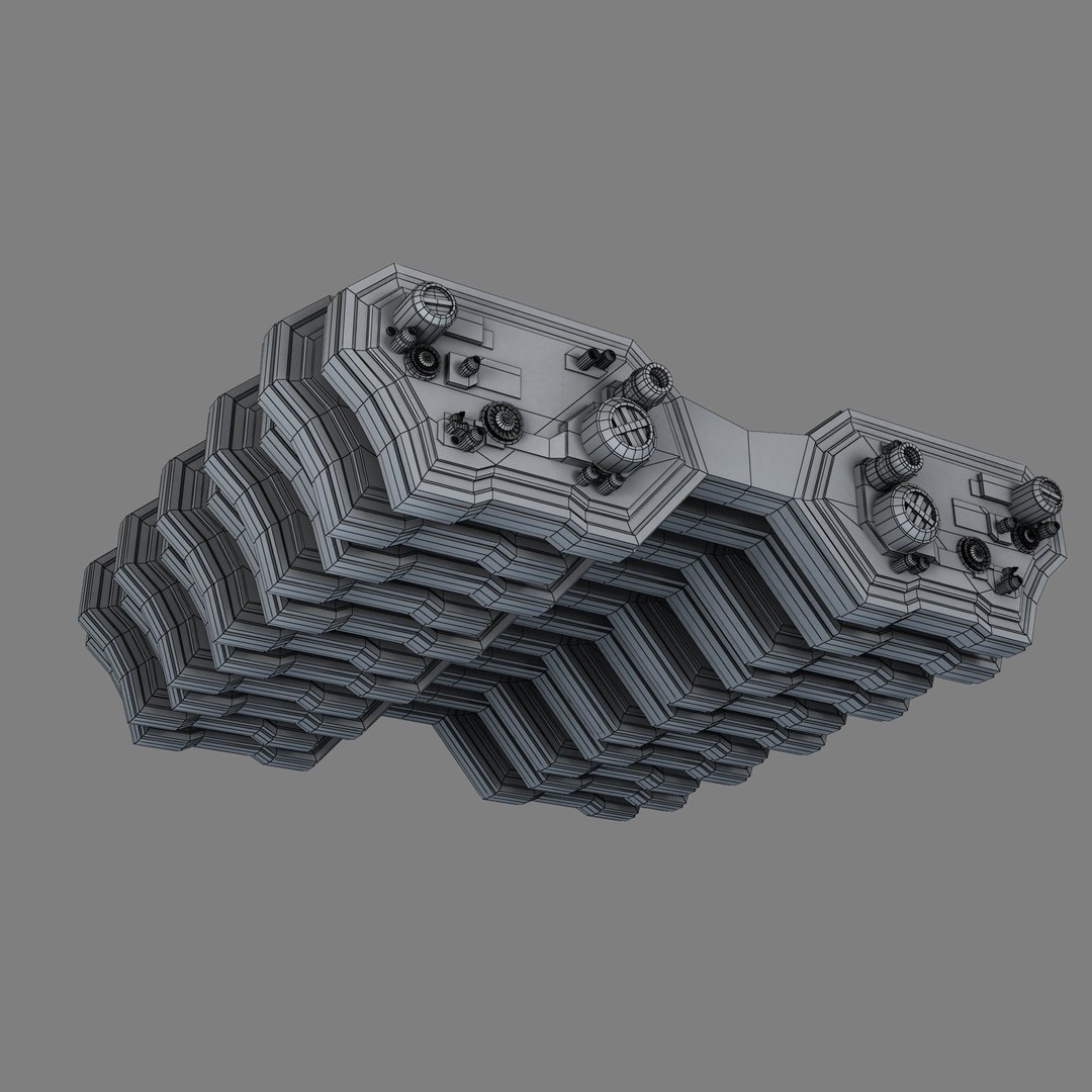 Sci-fi Radiator 3d Model