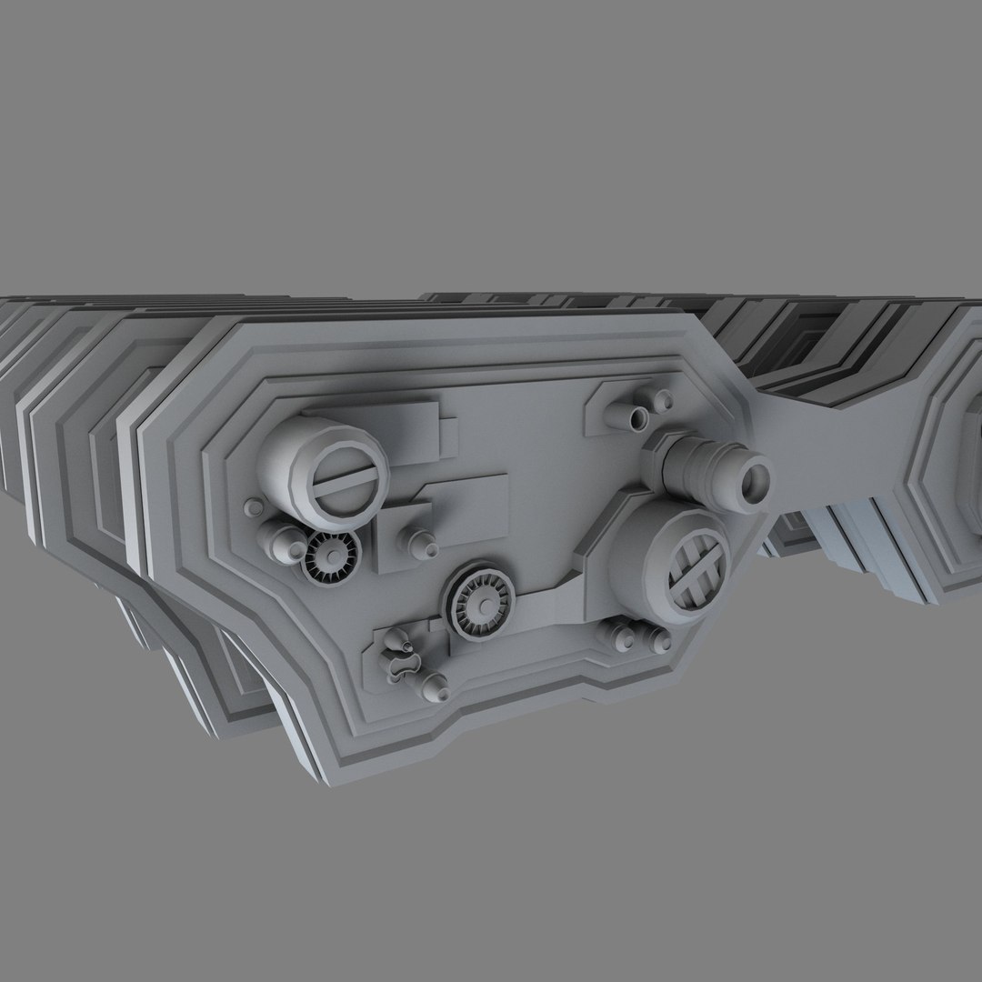 Sci-fi Radiator 3d Model