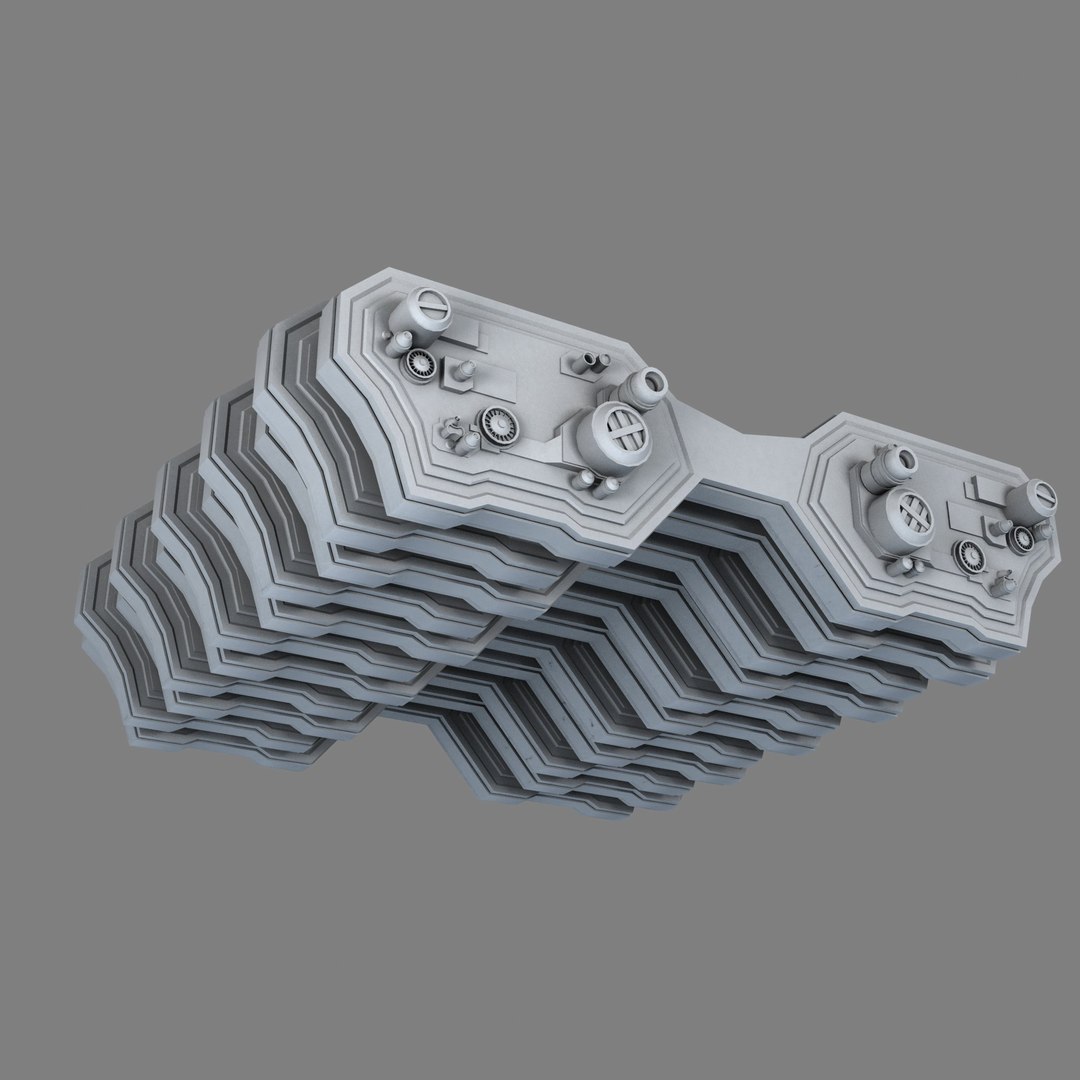 Sci-fi Radiator 3d Model