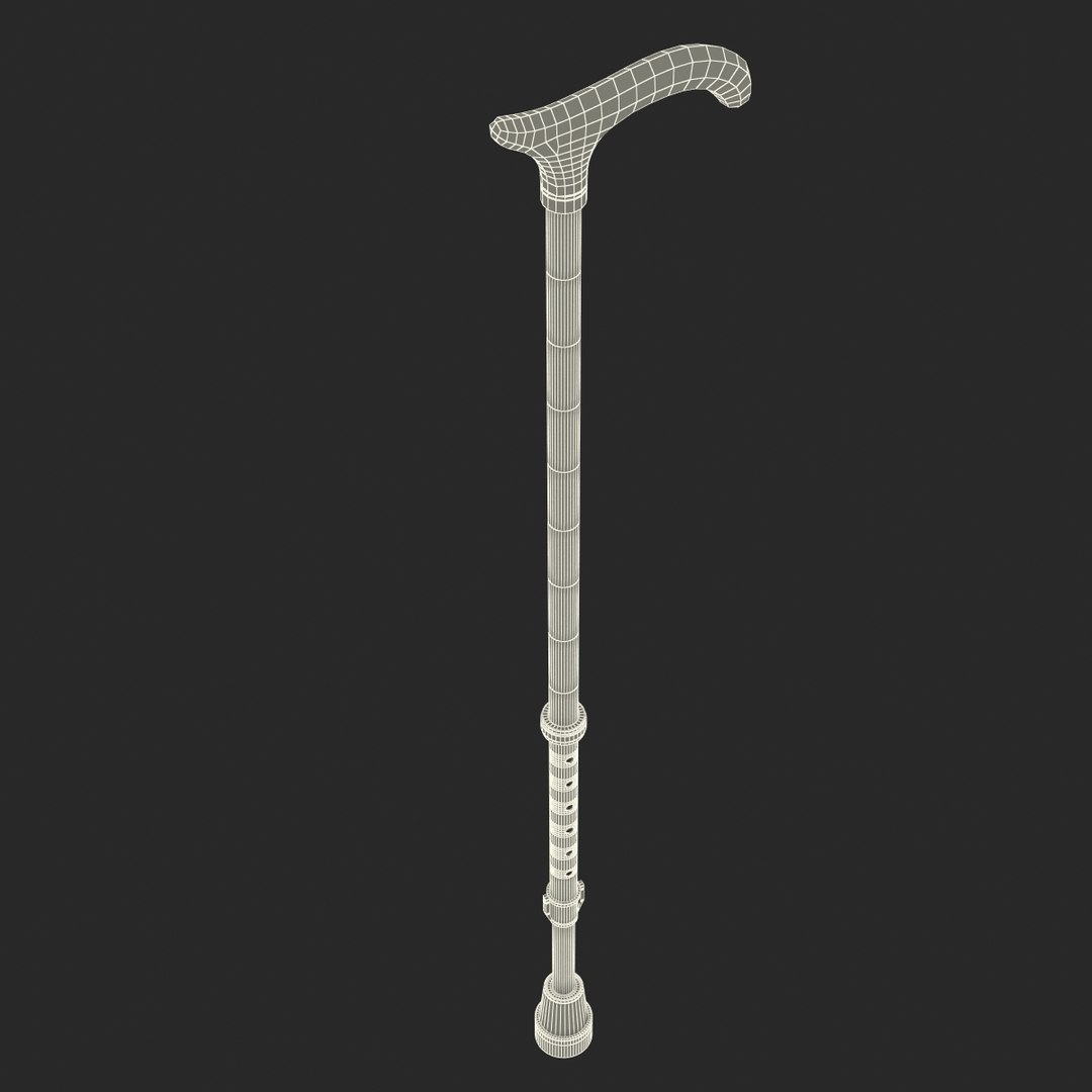 walking cane 3d c4d