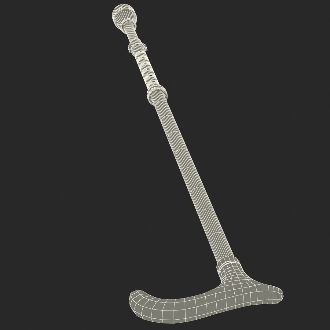 walking cane 3d c4d