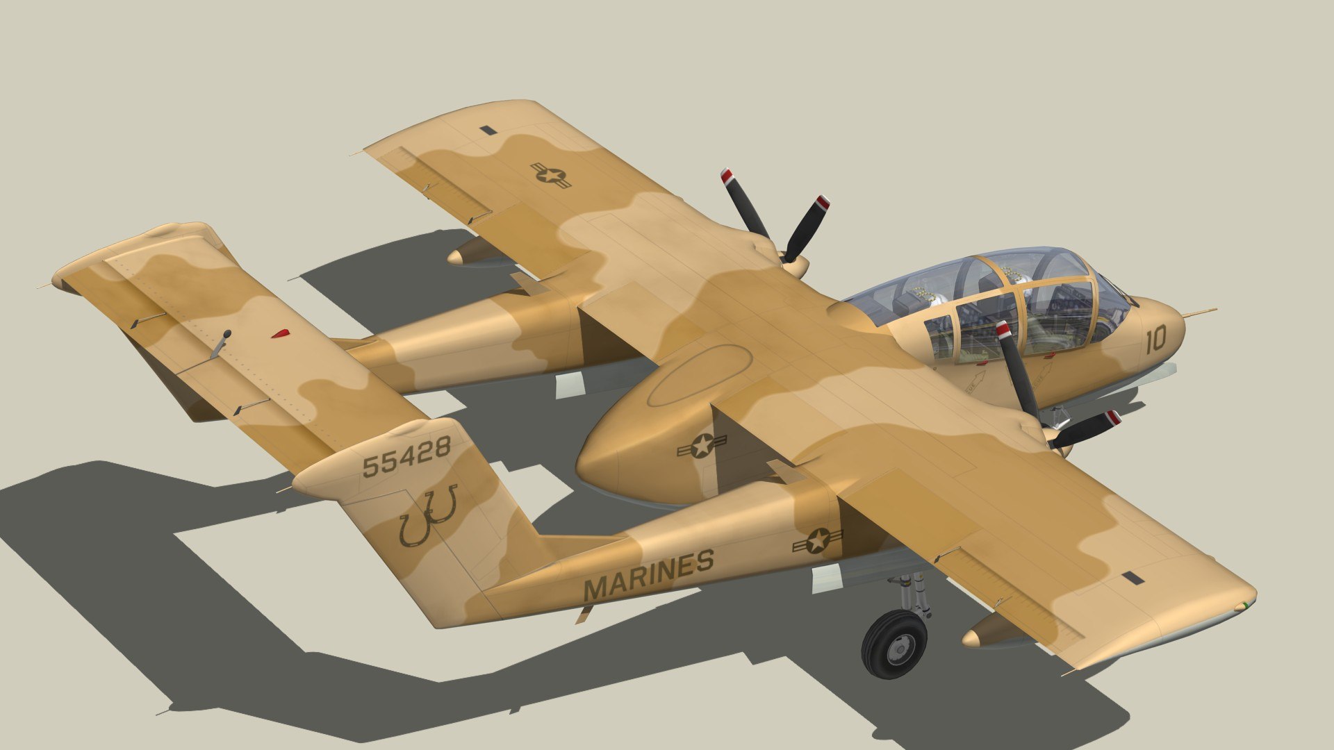 3D Model OV10 Bronco - TurboSquid 2207261