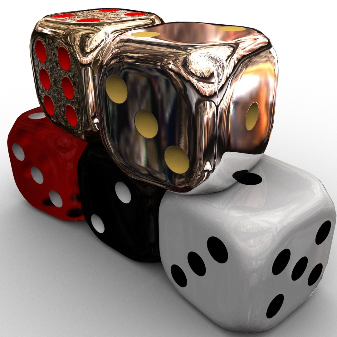 3d Model Of Dice Pbr