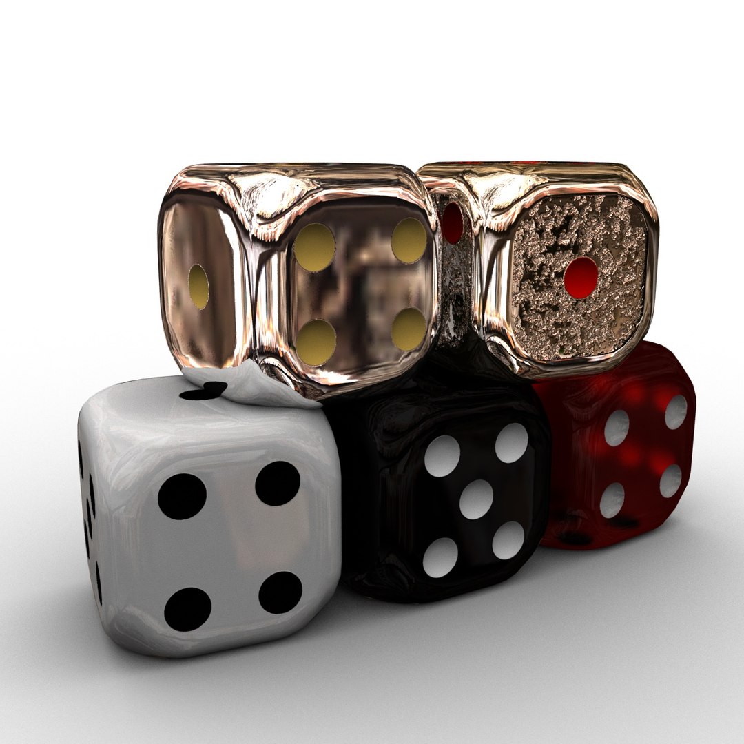 3d Model Of Dice Pbr
