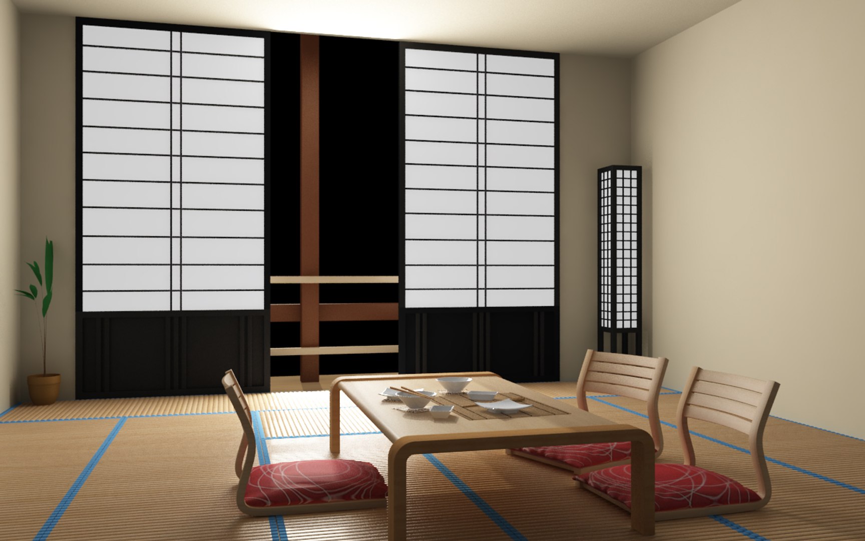 3d Model Japanese Room