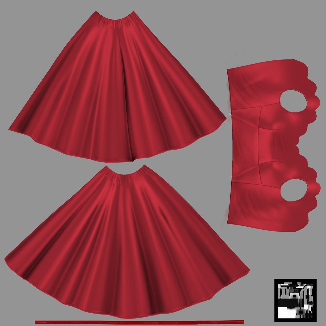 3D Scarlet Overkill Red Dress Model - TurboSquid 1729191
