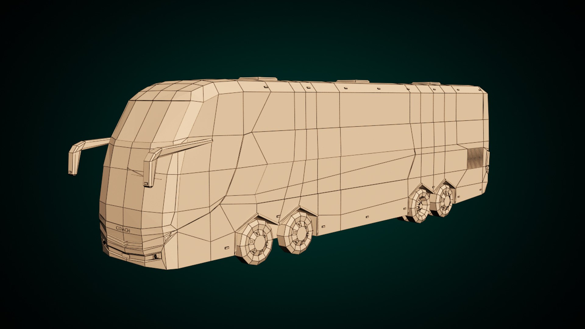3D Model Coach Bus O - TurboSquid 1411345