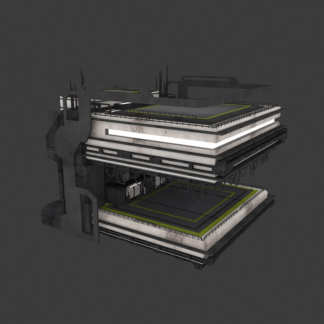 3d - Sci Fi Building