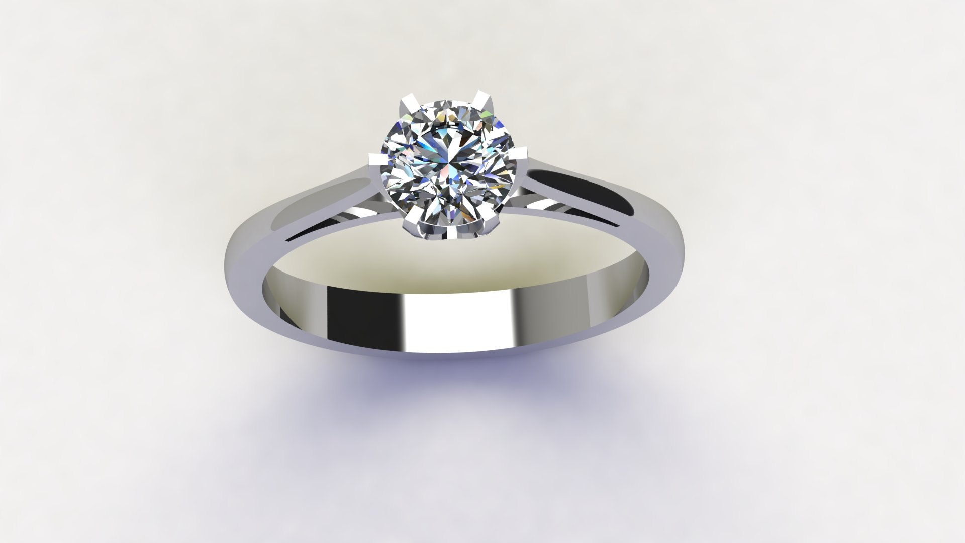 3D Ladies Premium Diamond Ring Model - TurboSquid 2400917