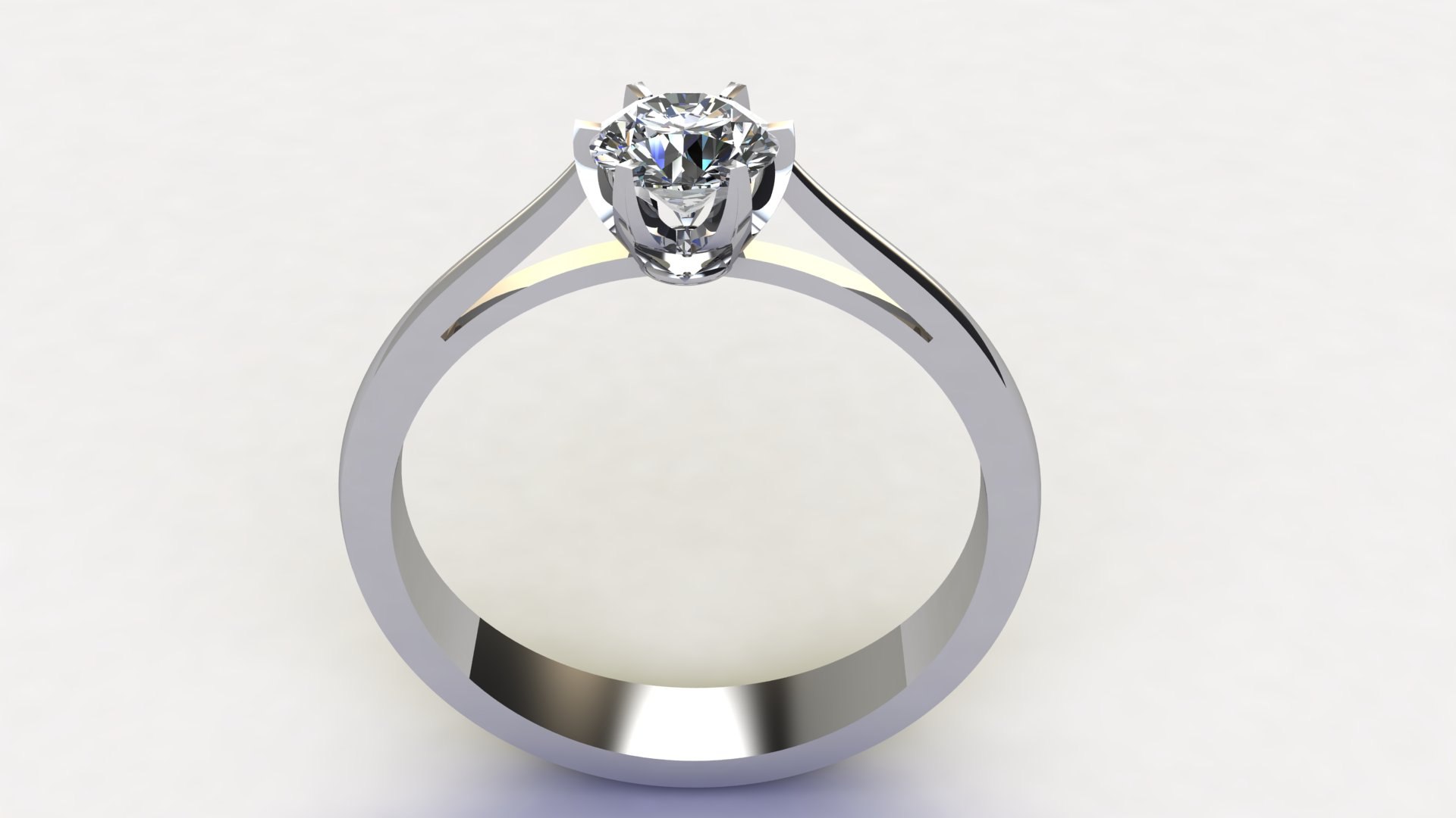 3D Ladies Premium Diamond Ring Model - TurboSquid 2400917