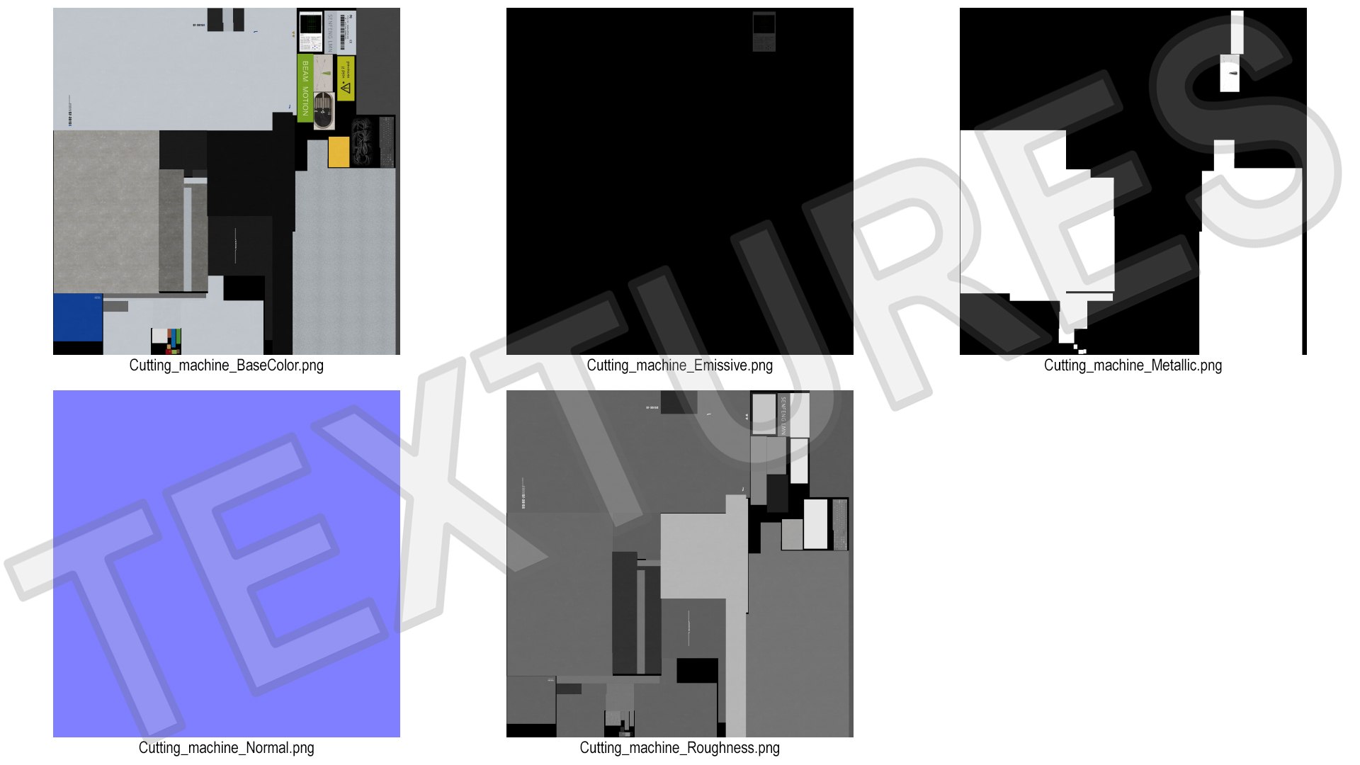 Senfeng SF-3015S Laser Cutting Machine With Steel Workpiece Rigged 3D ...