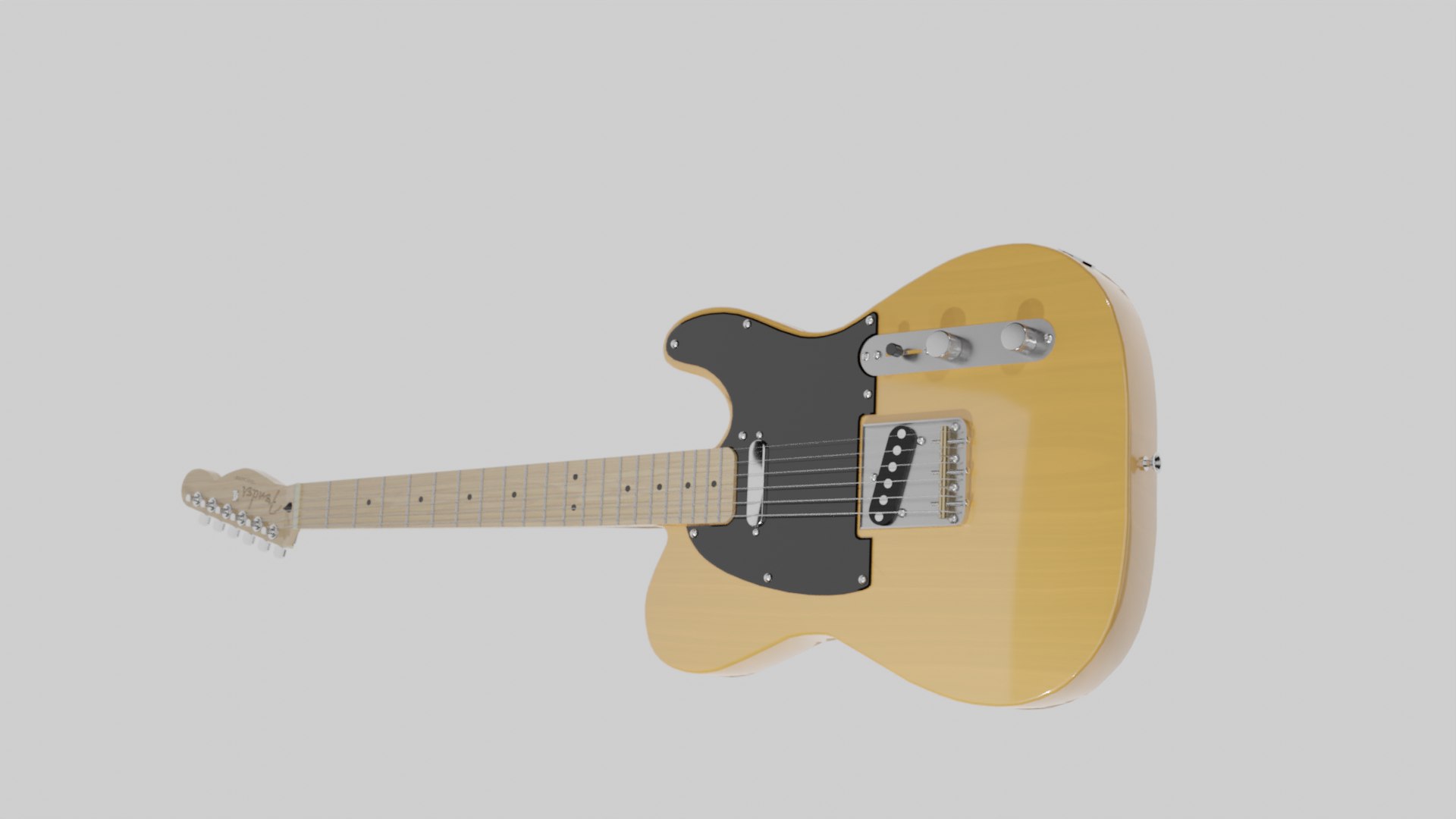 3D Telecaster Guitar Model - TurboSquid 1616786