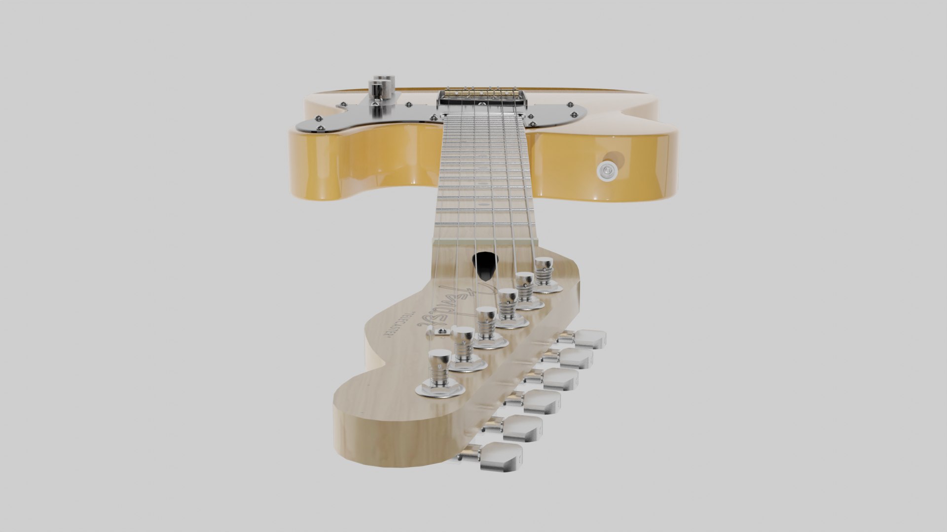 3D Telecaster Guitar Model - TurboSquid 1616786