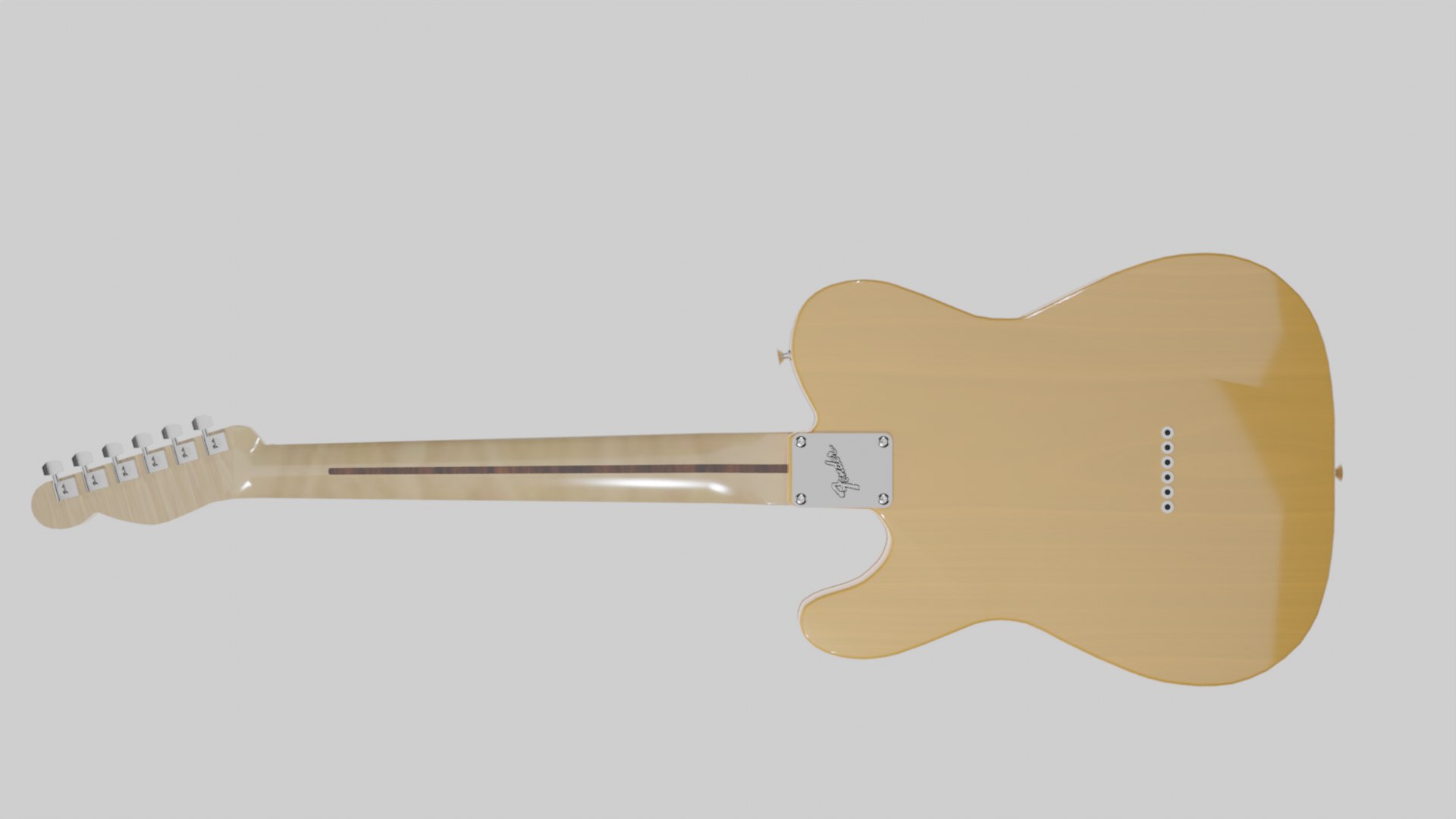 3D Telecaster Guitar Model - TurboSquid 1616786