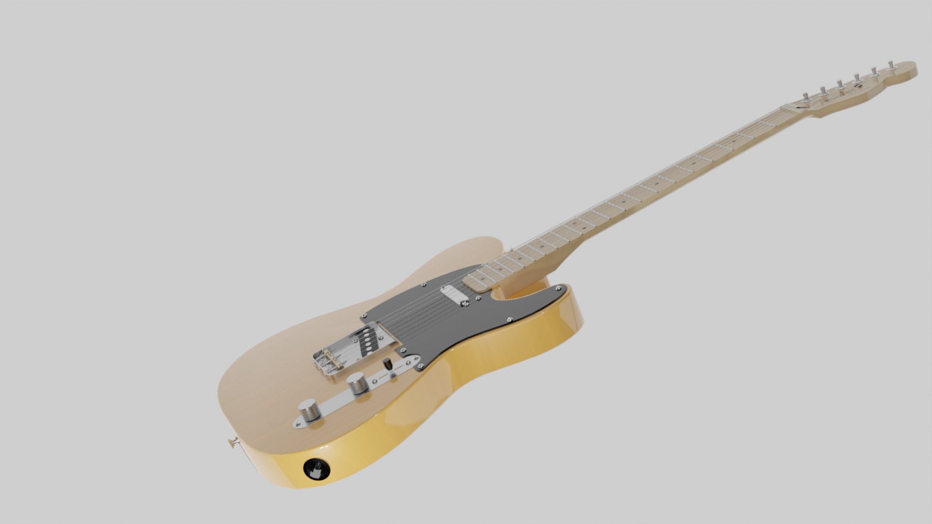3D Telecaster Guitar Model - TurboSquid 1616786