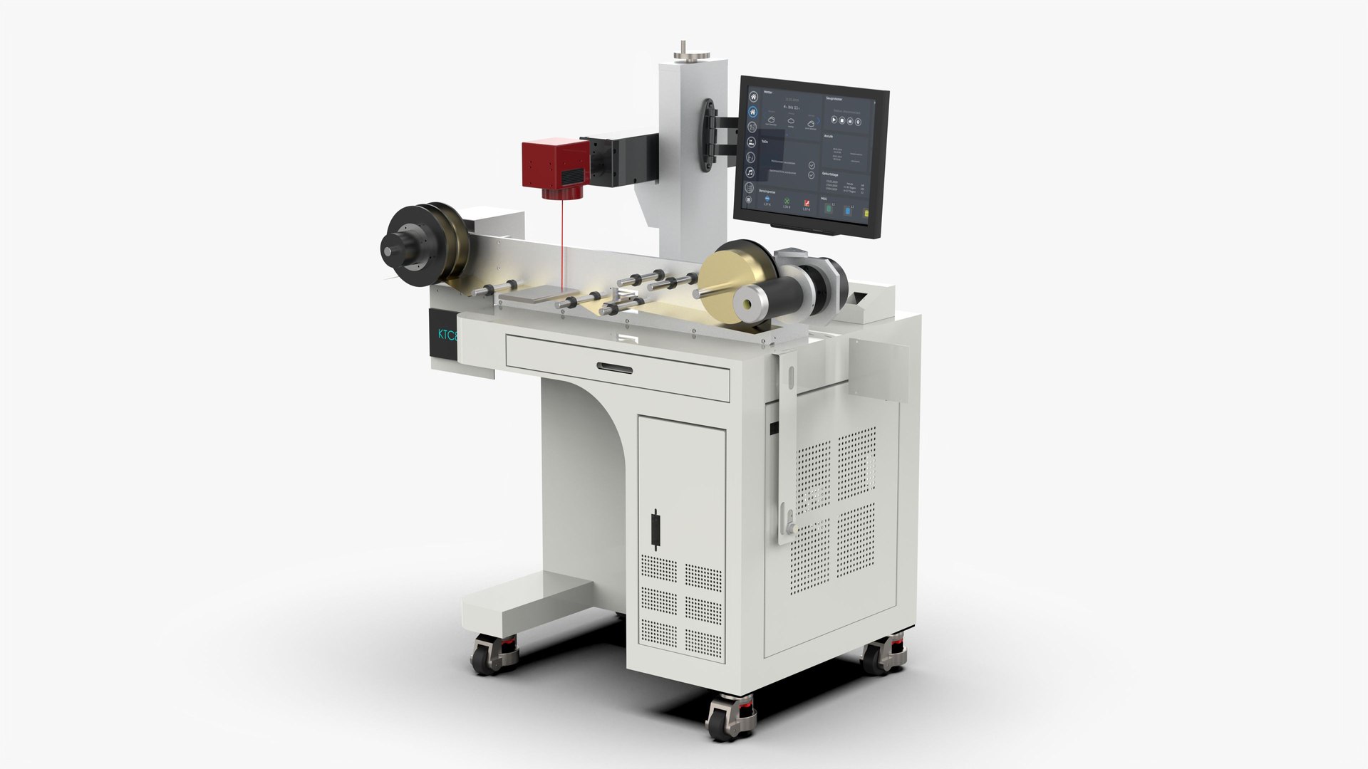 3D Automatic Coil Feeding Laser Marking Machine - TurboSquid 2009432