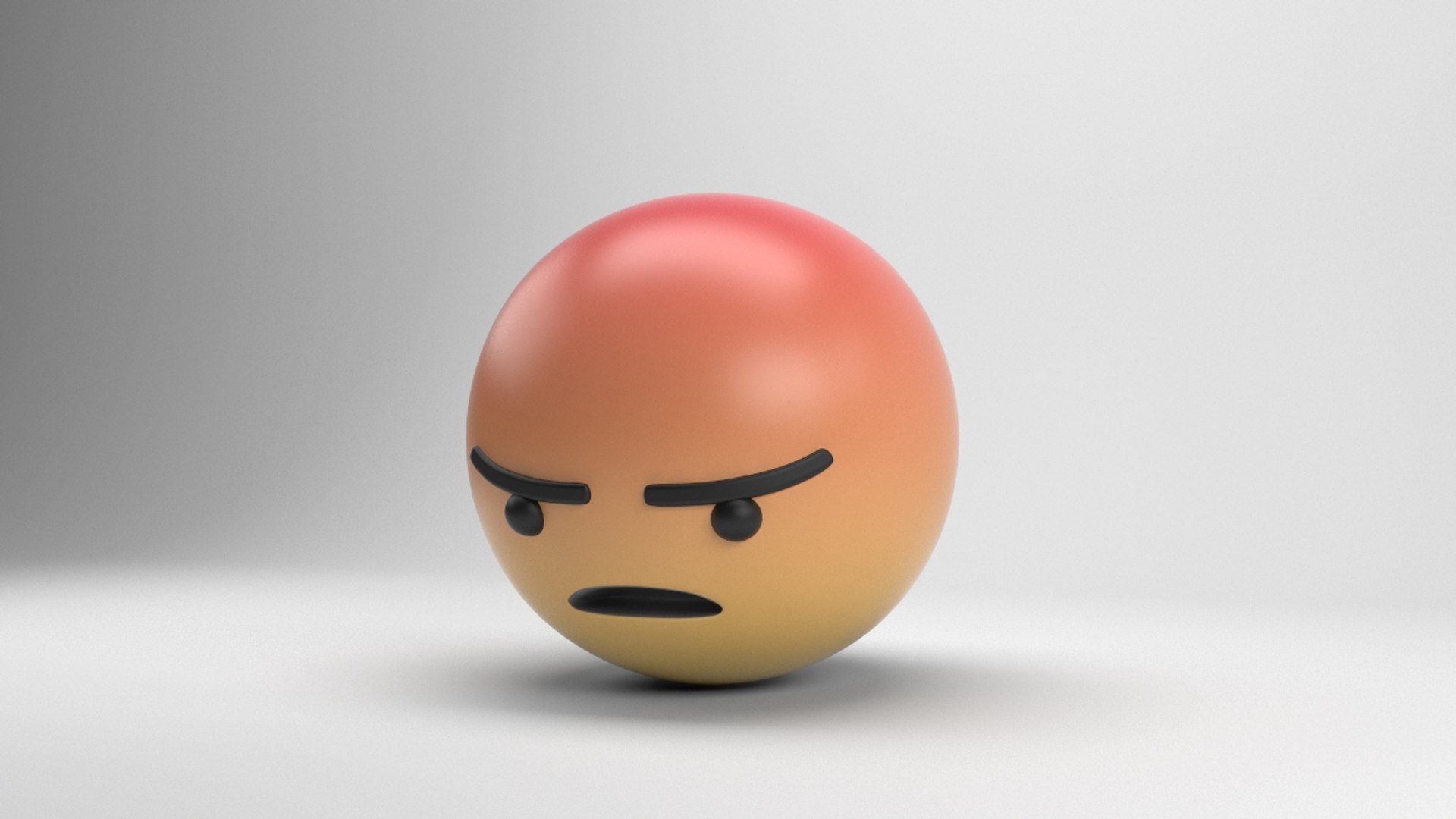 Facebook Angry 3D Model - TurboSquid 1291849