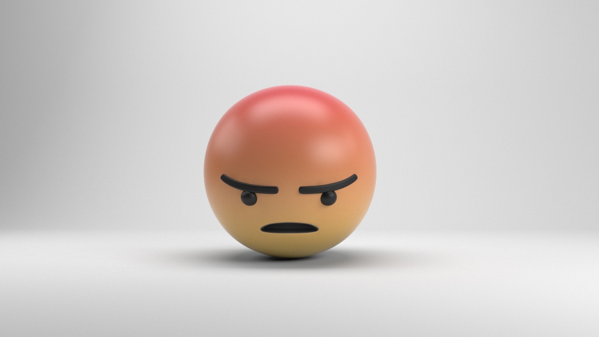 Facebook Angry 3D Model - TurboSquid 1291849