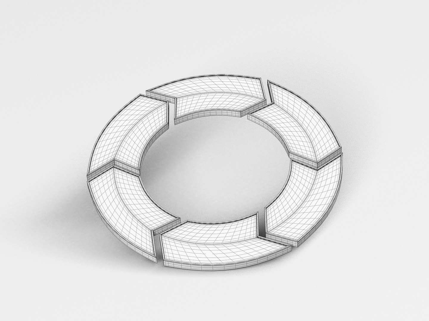 Pie Chart V2 Model - TurboSquid 2040032