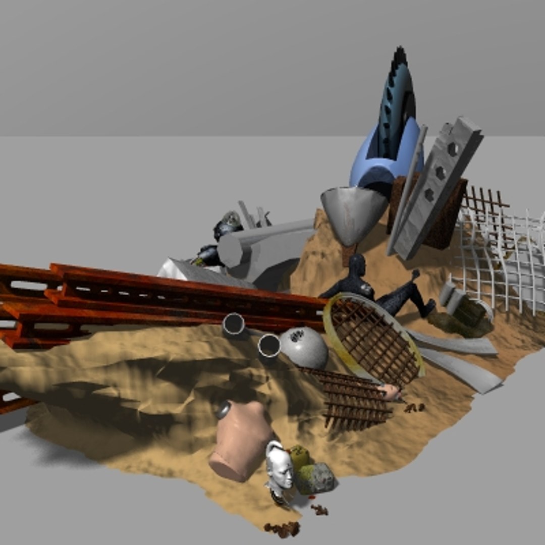 3ds science fiction robo scrap