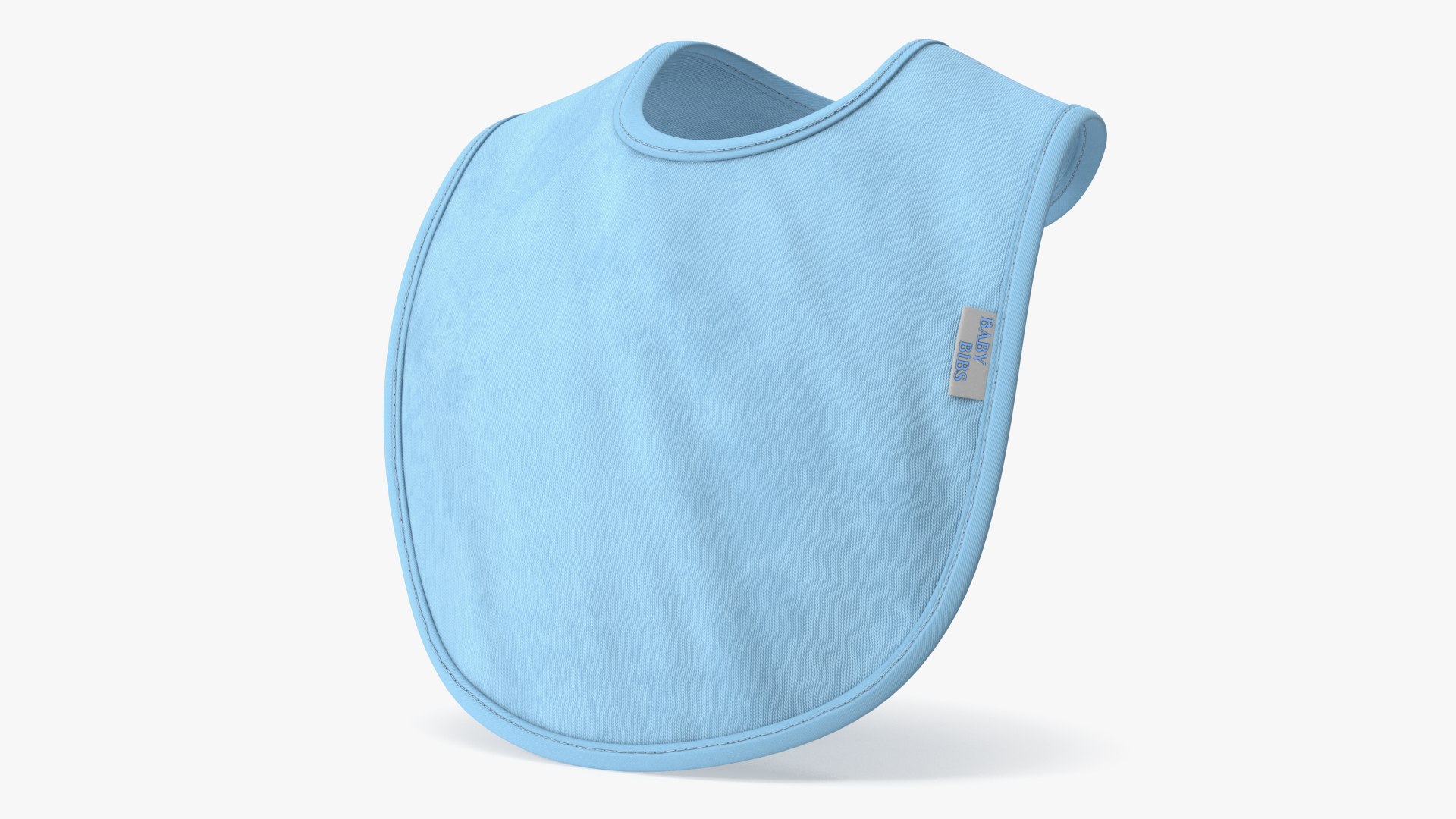 Reusable Blue Fabric Baby Bib model - TurboSquid 2111298