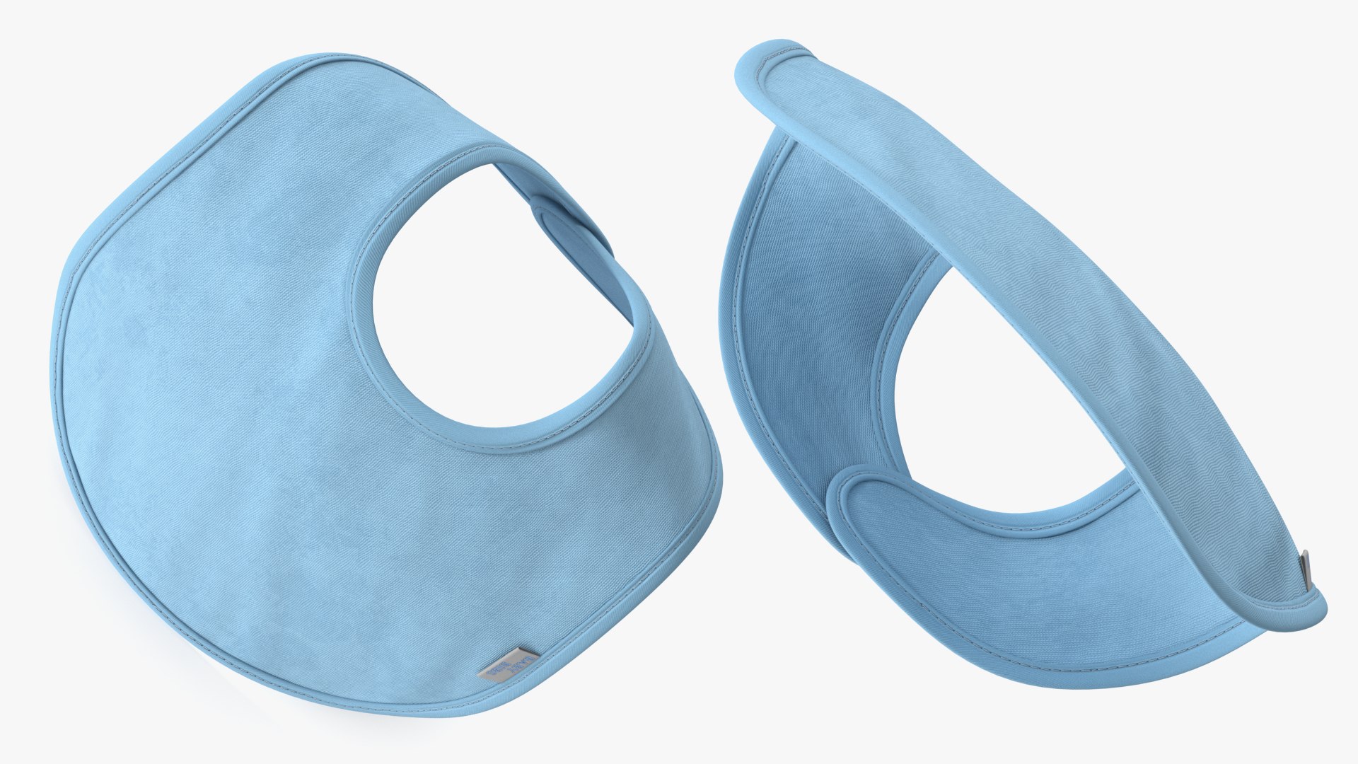 Reusable Blue Fabric Baby Bib Model - TurboSquid 2111298