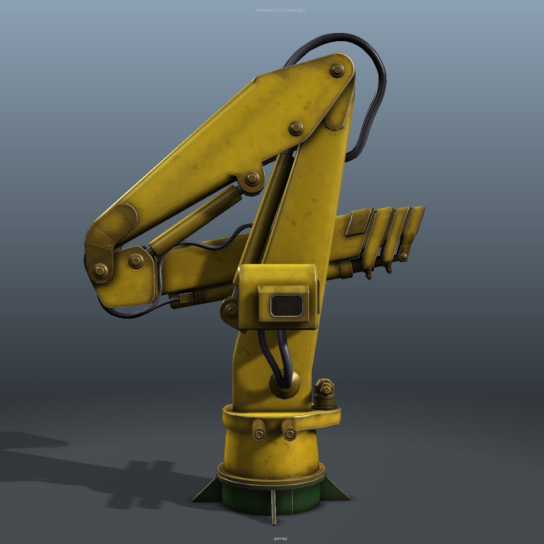 Onboard Manipulator Crane 3D Model - TurboSquid 2012234